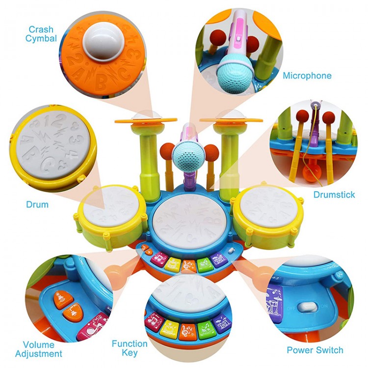 Toyard Music Toy Drum Set for Kids Wholesale Toys Online