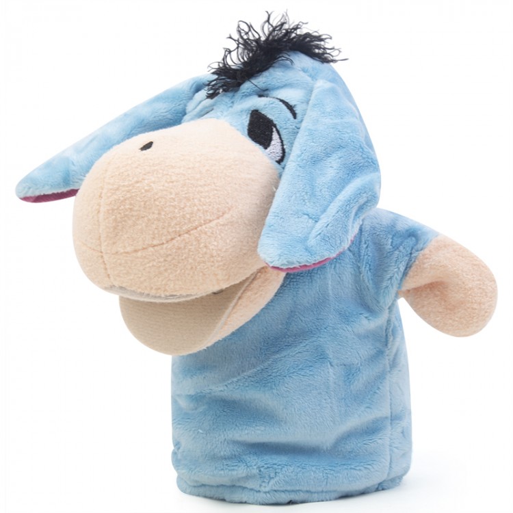 Hand Puppet Blue Donkey Toy Custom Plush Hand Puppet Donkey