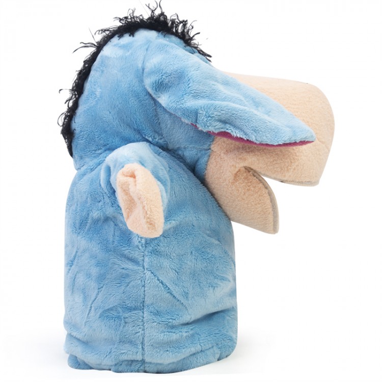 Hand Puppet Blue Donkey Toy Custom Plush Hand Puppet Donkey