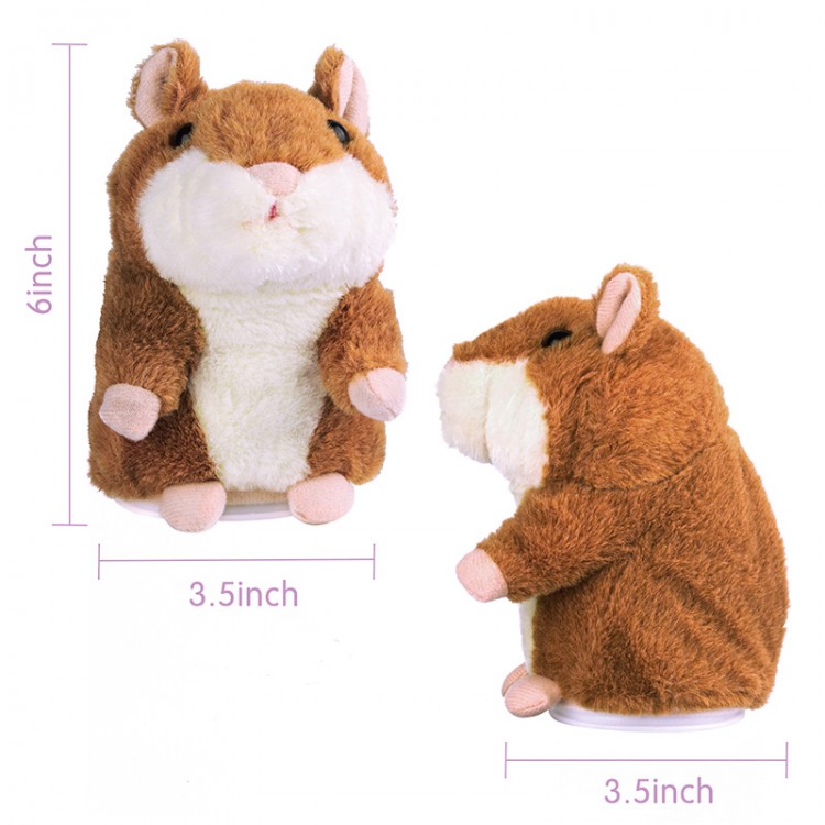 Toyard plush toy companies talking hamster as gift for kids
