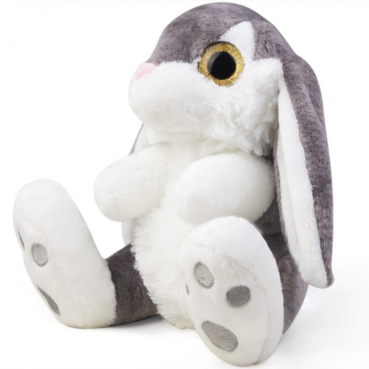 Long Ear Sitting Plush Rabbit Custom Plush Sitting Rabbit Toy